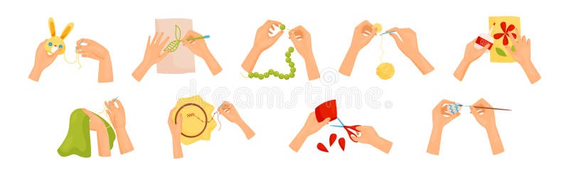 Hands Creating Craft Engaged in Creative Work at Handmade Workshop ...