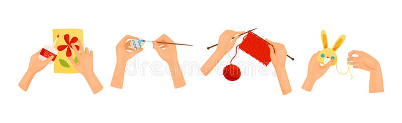 Hands Creating Craft Engaged in Creative Work at Handmade Workshop ...