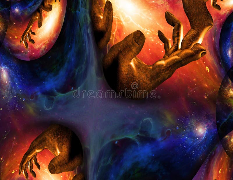 Hands of Creator stock illustration. Illustration of abstract - 250837817