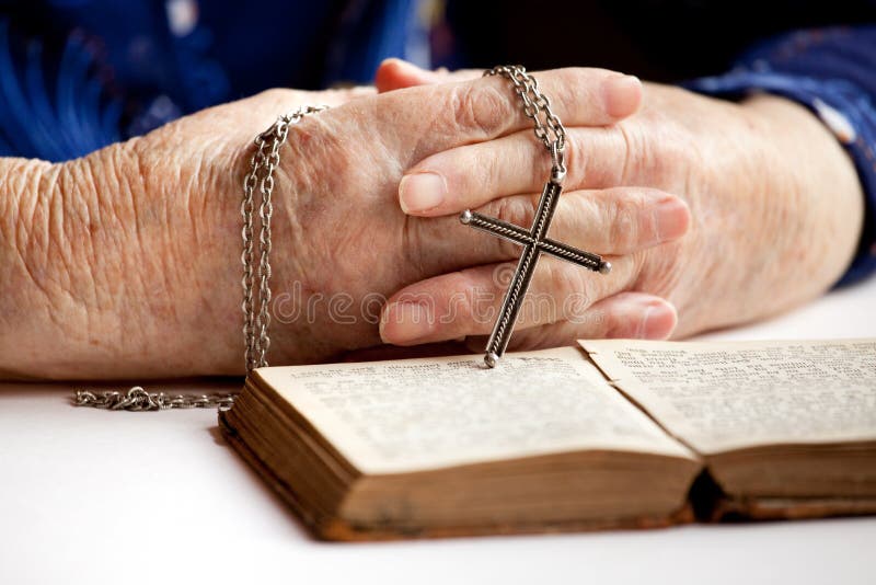 Hands with Cross stock image. Image of catholicism, catholic - 9164995