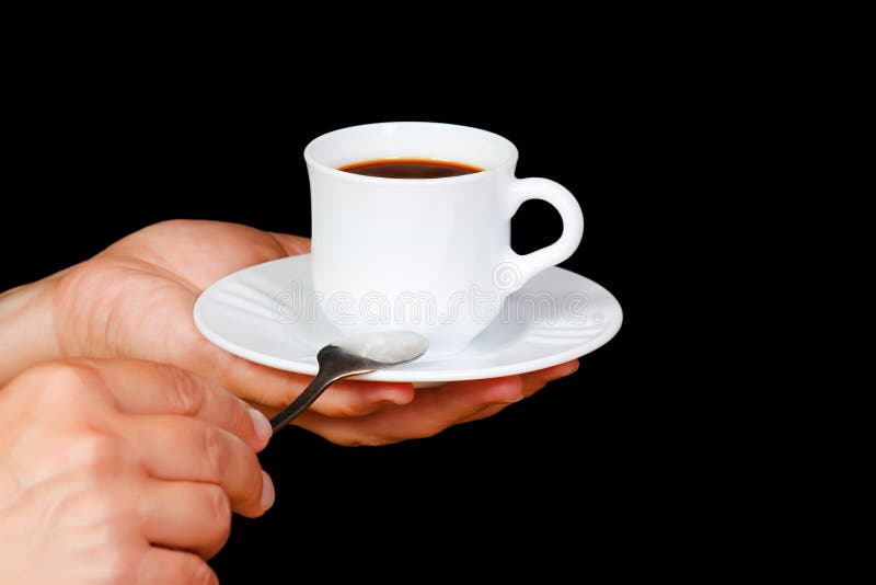 Hands with a cup of coffee stock image. Image of flavor - 21144415