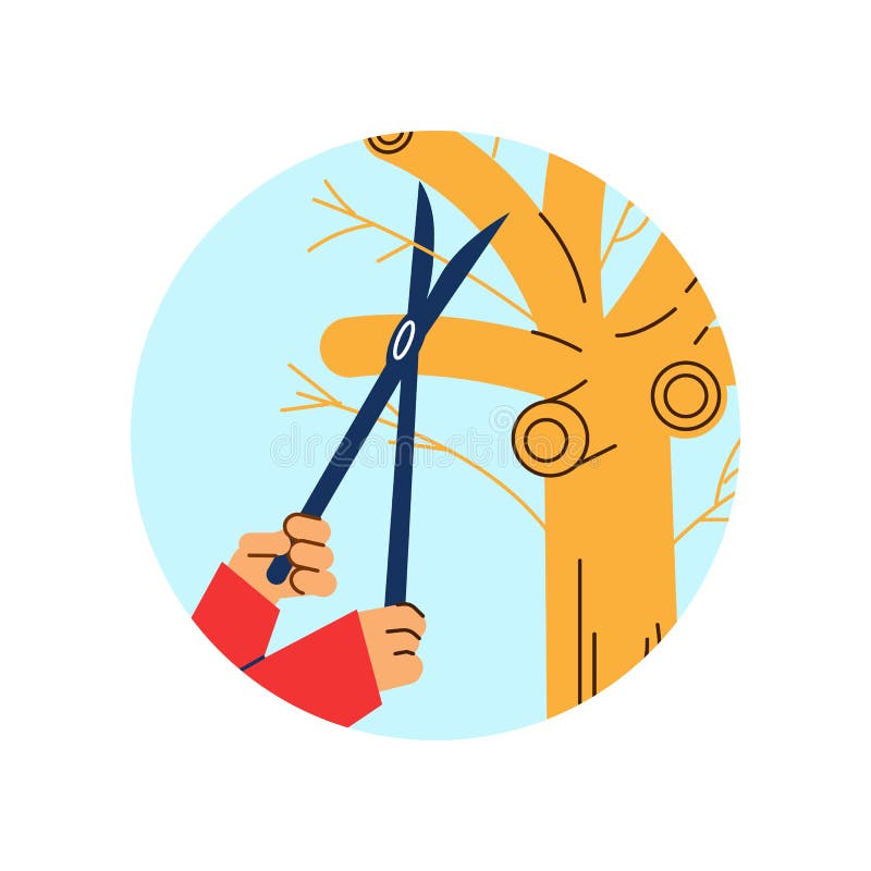 Pruning Tree Branch Stock Illustrations – 808 Pruning Tree Branch Stock ...