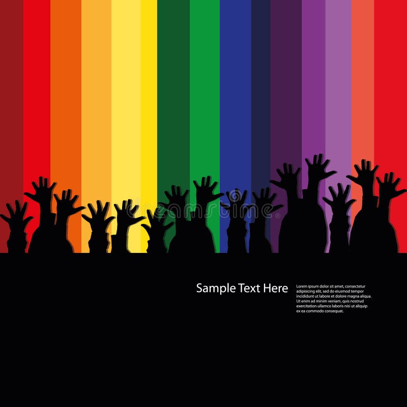 Rainbow Stage Background stock illustration. Illustration of black ...