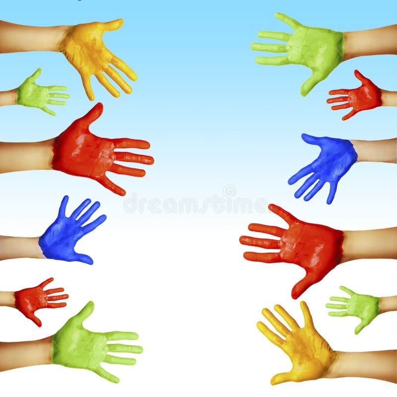 Hands of different colors stock photo. Image of hand - 45064202