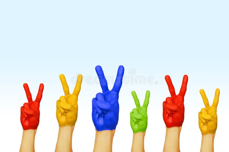 Hands of different colors stock image. Image of people - 39092115