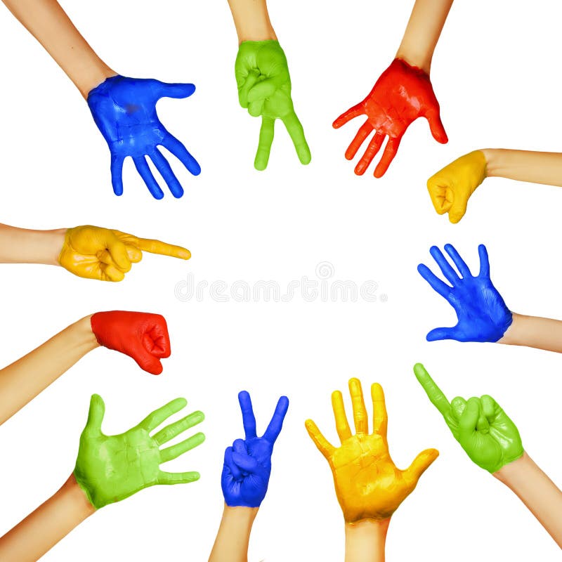 Hands of different colors stock image. Image of help - 38676493