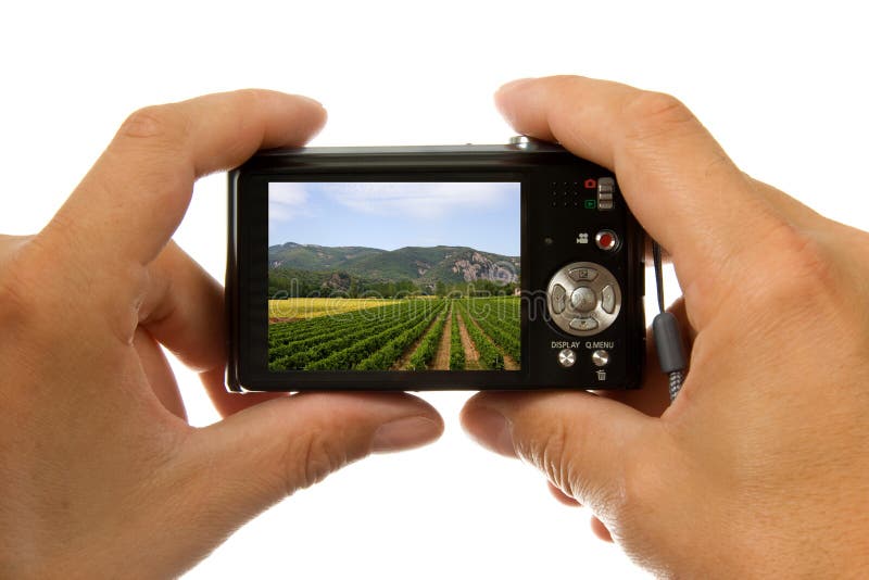 Hands With Digital Photo Camera Taking Picture Stock Image - Image of ...