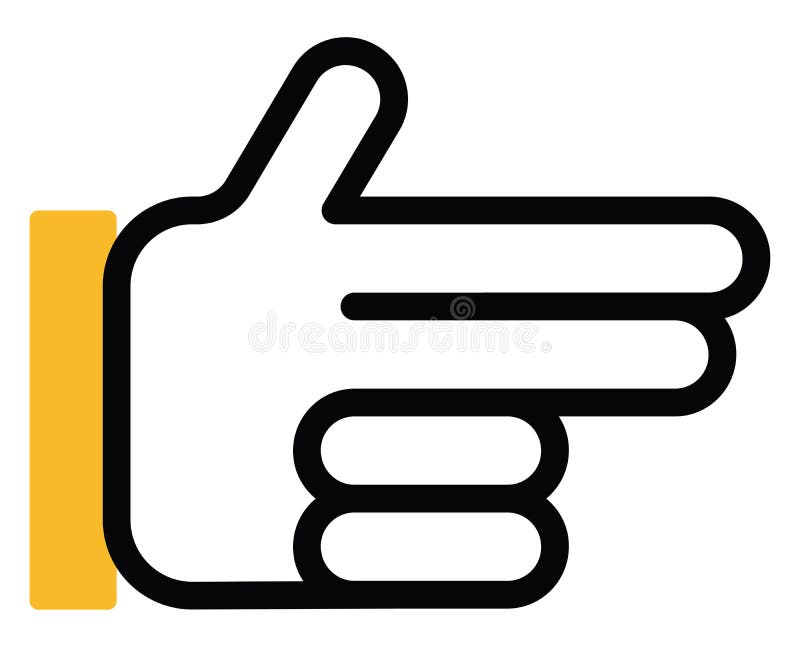 Hands direction, icon stock vector. Illustration of pointer - 259400102