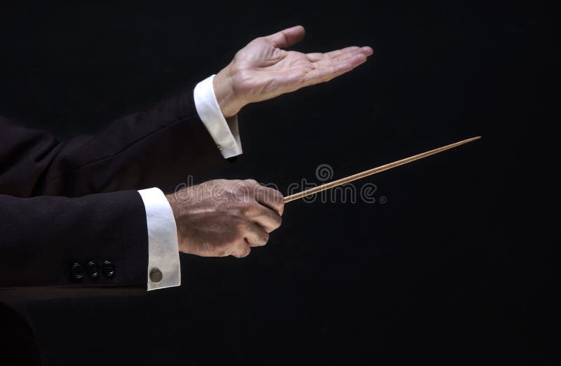 Hands of the director stock image. Image of silhouette - 10387025