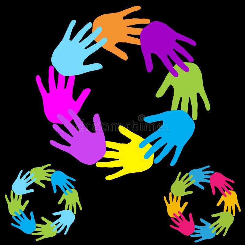 Colored Hands Stock Illustrations – 23,969 Colored Hands Stock ...