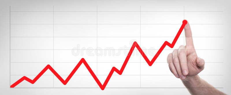 Hands Drawing Line Chart and Business Strategy Stock Photo - Image of ...