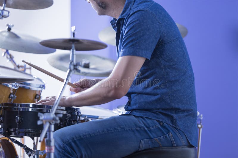 Hands of the drummer stock image. Image of musical, drums - 60431133