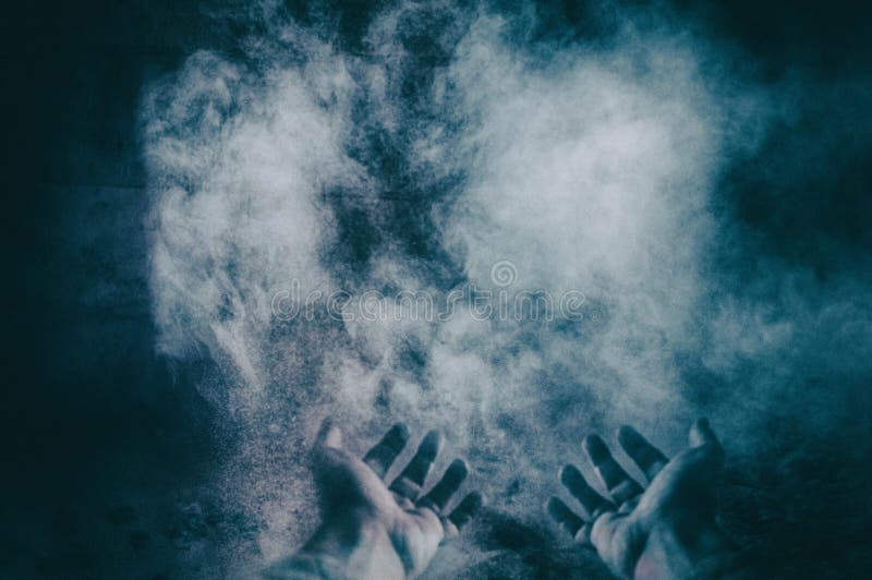 Hands on dust stock photo. Image of fine, dust, lights - 92871246