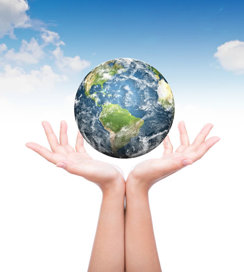 Hands with earth stock image. Image of hand, environmental - 38731275