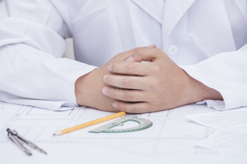 Hands engineer stock image. Image of interior, drafting - 30688589