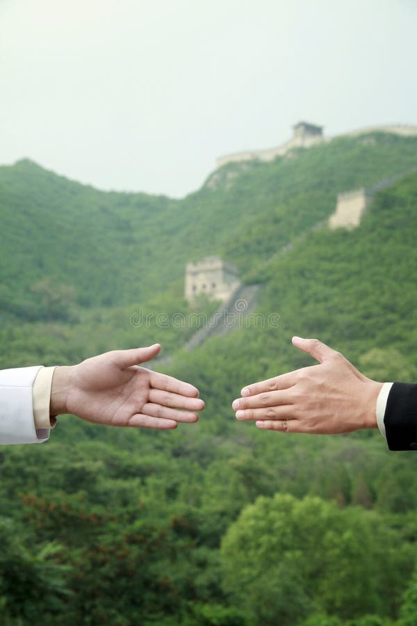 Hands Extended for Handshake. Conceptual Image Stock Image - Image of ...