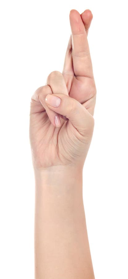 Hands - Finger Crossed Hand Stock Image - Image of group, crossing ...