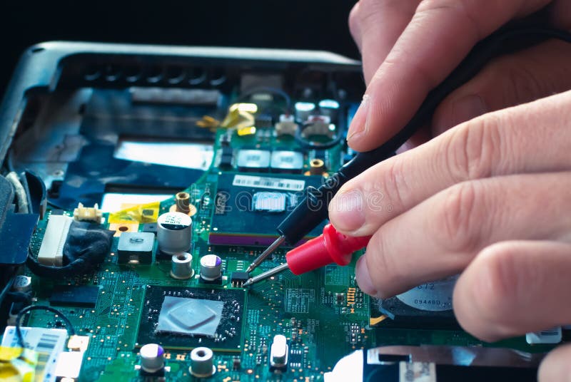 Fixing Motherboard CPU Socket Pins Stock Image - Image of open ...
