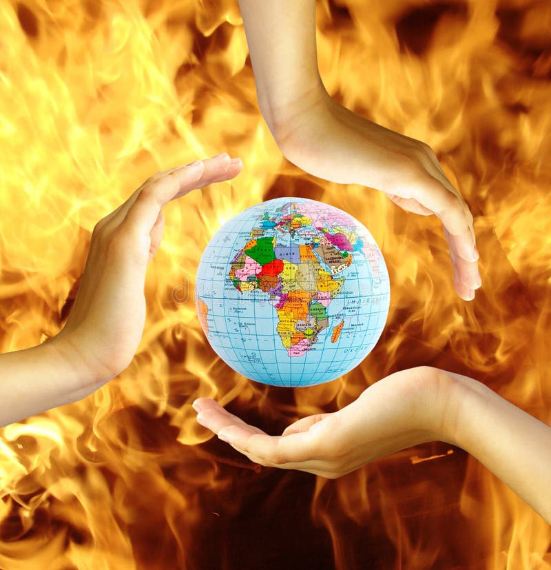 Hands on fire stock photo. Image of conceptual, system - 8245902