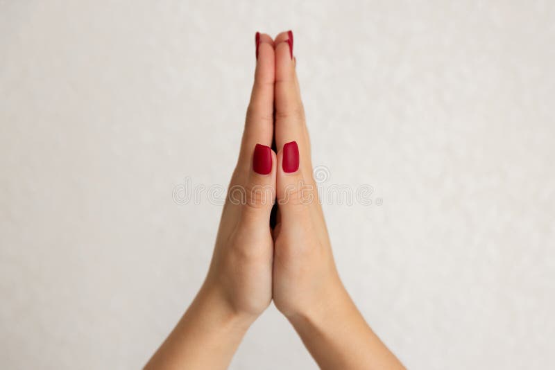Hands Folded in Gesture of Praying Stock Photo - Image of religion ...