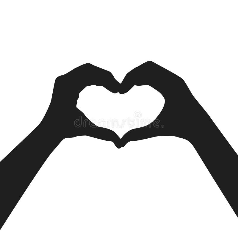 Hands Folded in the Shape of a Heart Isolated on a White Background ...