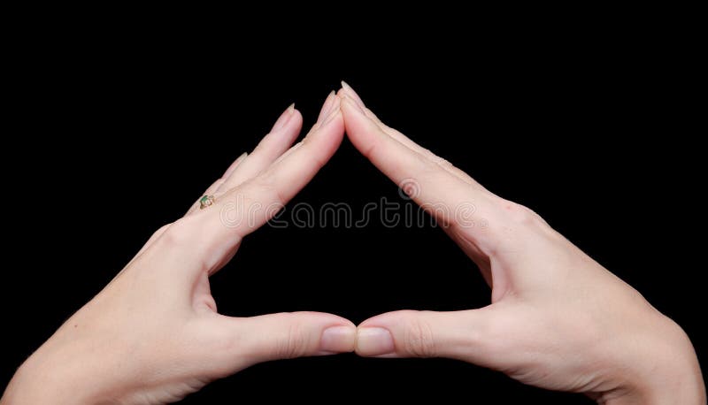 Hands Triangle Gesture Stock Photos - Free & Royalty-Free Stock Photos ...