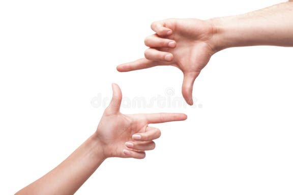 Hands Forming a Frame for Insert Text or Design Stock Photo - Image of ...