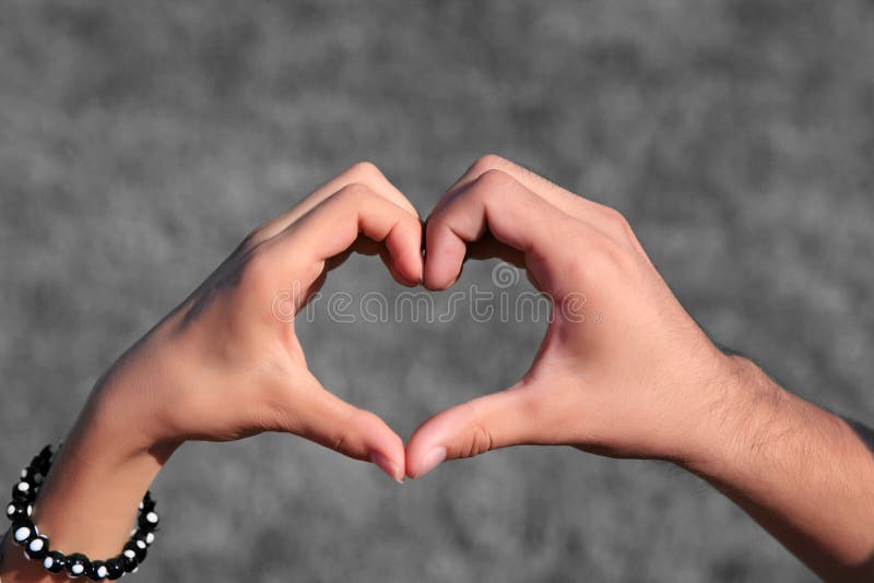 Heart from hands stock photo. Image of symbol, blue, color - 12829848
