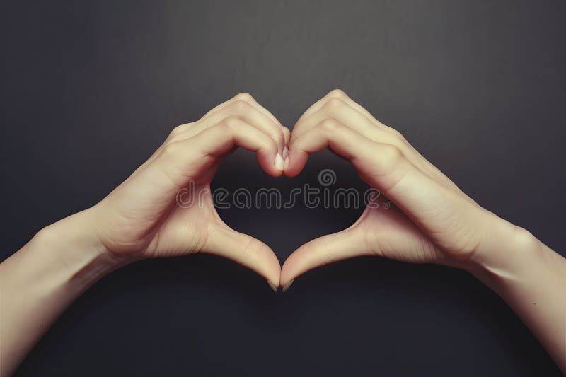 Hands Forming Heart Shape, Symbolizing Gratitude and Appreciation ...