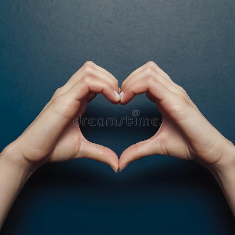 Hands Forming Heart Shape, Symbolizing Gratitude and Appreciation ...