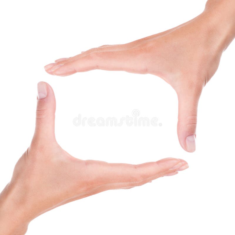 Hands frame stock image. Image of corner, clipping, gesturing - 19728053