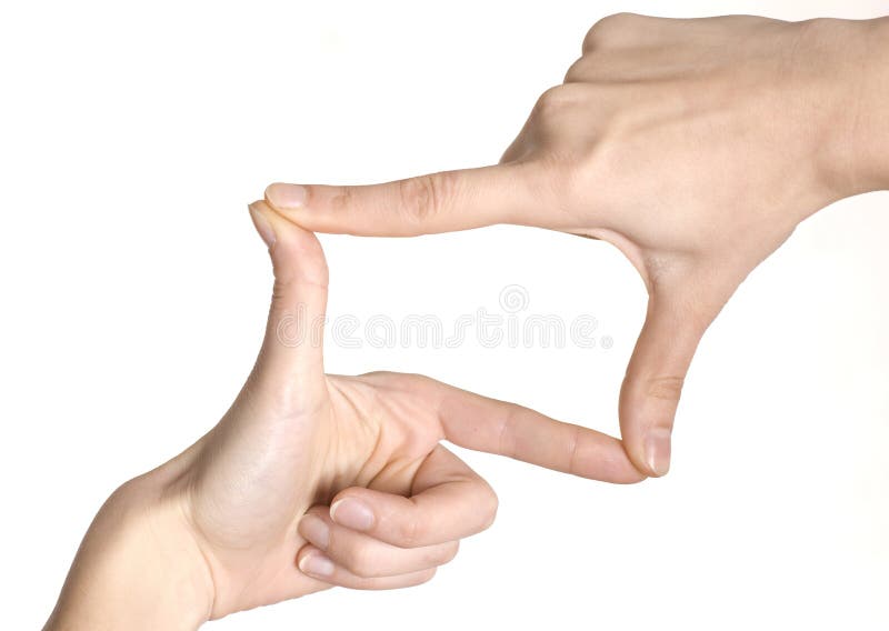 Hands frame stock image. Image of outlook, panorama, hand - 1129849