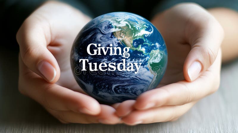 Hands Gently Supporting a Globe, Symbolizing Global Unity for Giving ...