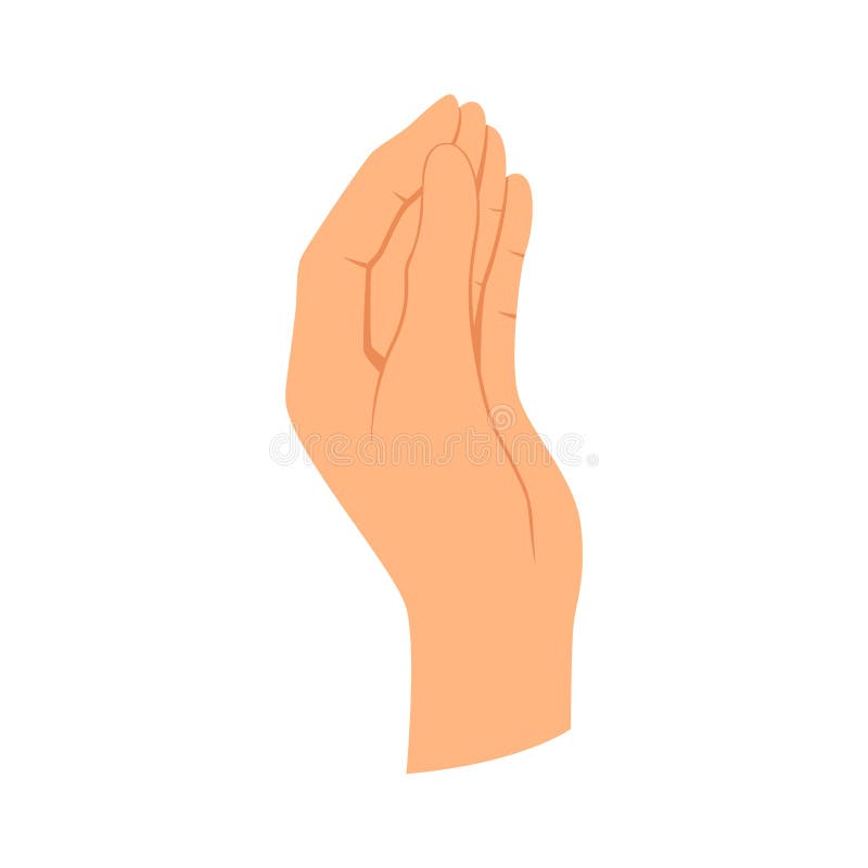 Hands Gestures.Vector Illustration Set Hands in Different ...