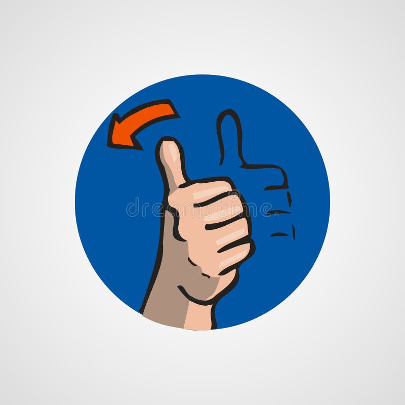 Hands Gesture or Finger Alphabet Spelling Stock Illustration ...