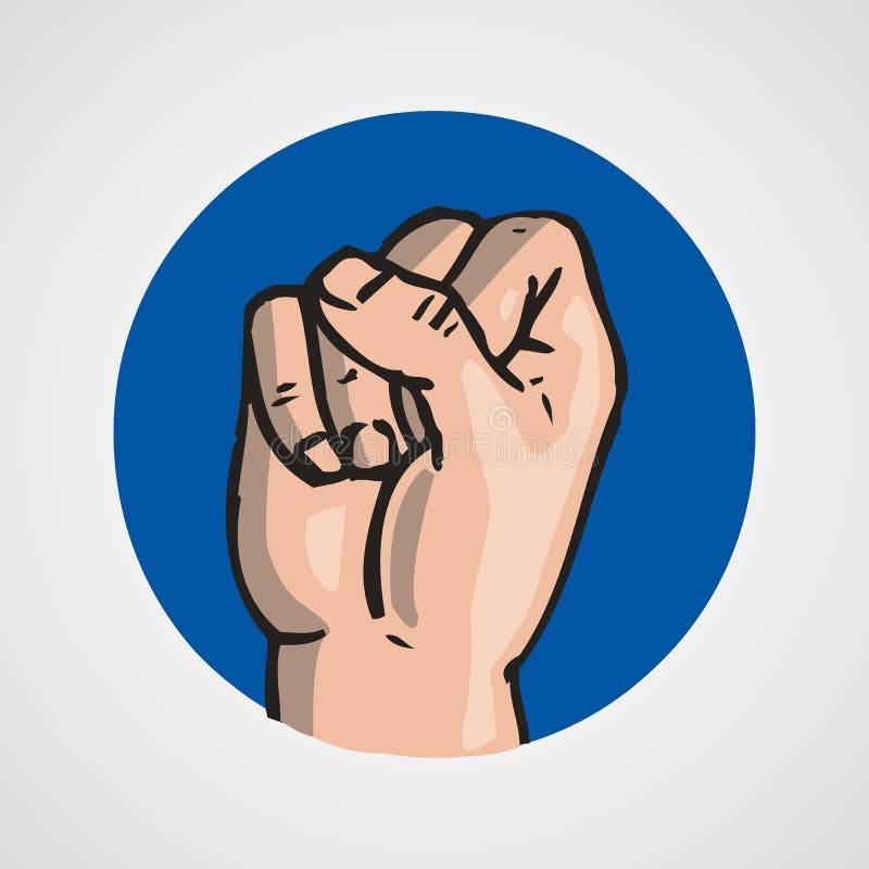 Hands Gesture or Finger Alphabet Spelling Stock Illustration ...