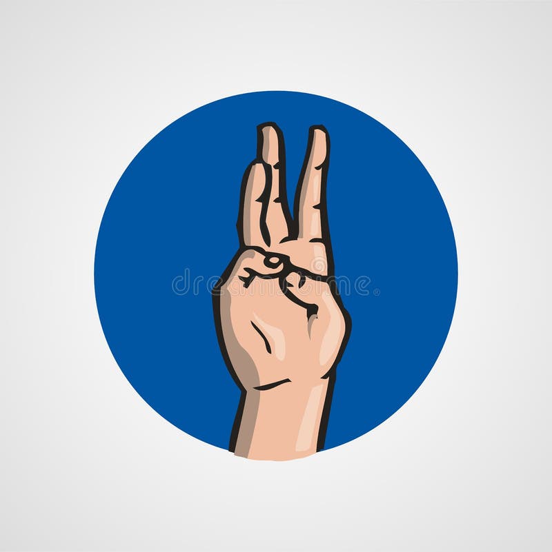 Hands Gesture or Finger Alphabet Spelling Stock Vector - Illustration ...