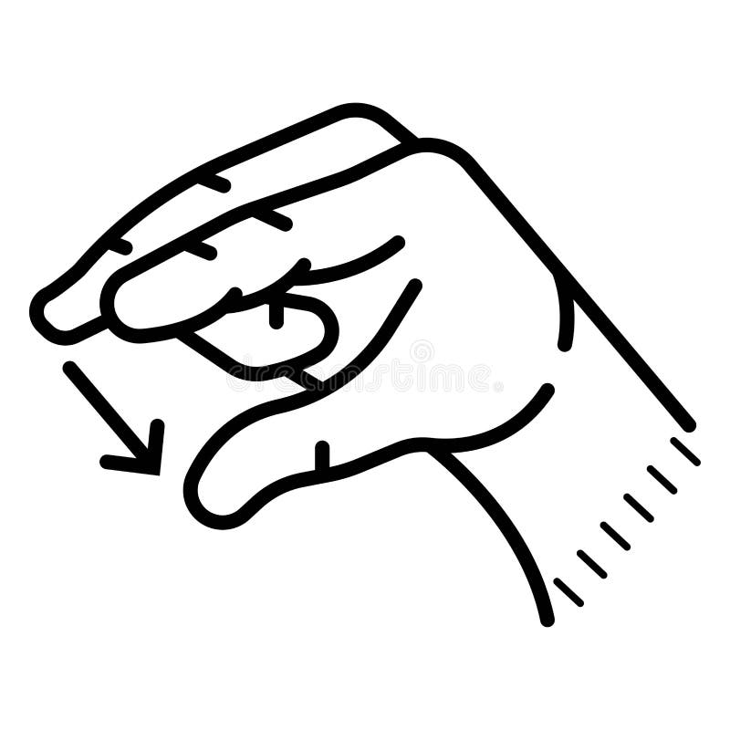 Hands Gesture or Finger Alphabet Spelling Vector Stock Illustration ...