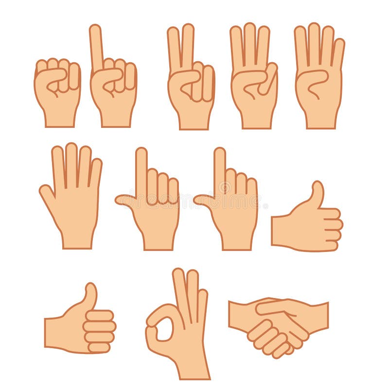 American Sign Language stock illustration. Illustration of concept - 592563