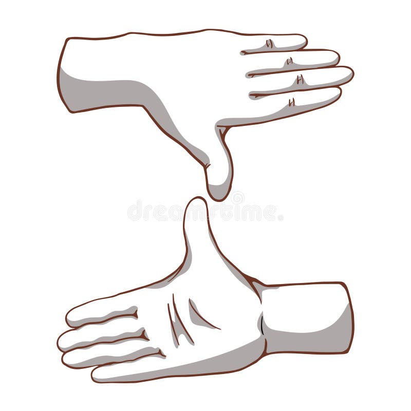 Hands Gestures Vector Cartoon Illustration Stock Vector - Illustration ...