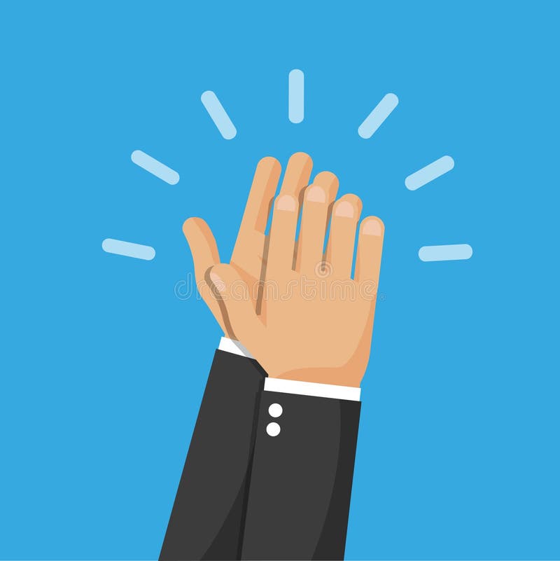 Hands Giving a High Five. Vector Flat Congratulating and Celebration ...