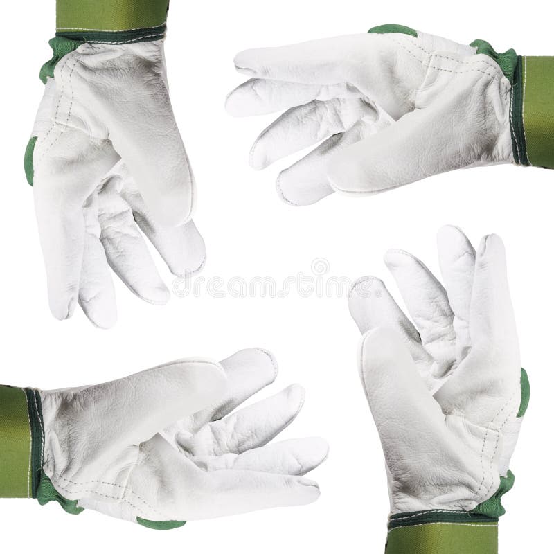 Hands with gloves, cut-out stock photo. Image of metal - 95743886