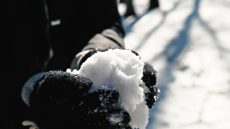 Hands with Gloves Holding Ice Stock Photo - Image of sila, freeze ...