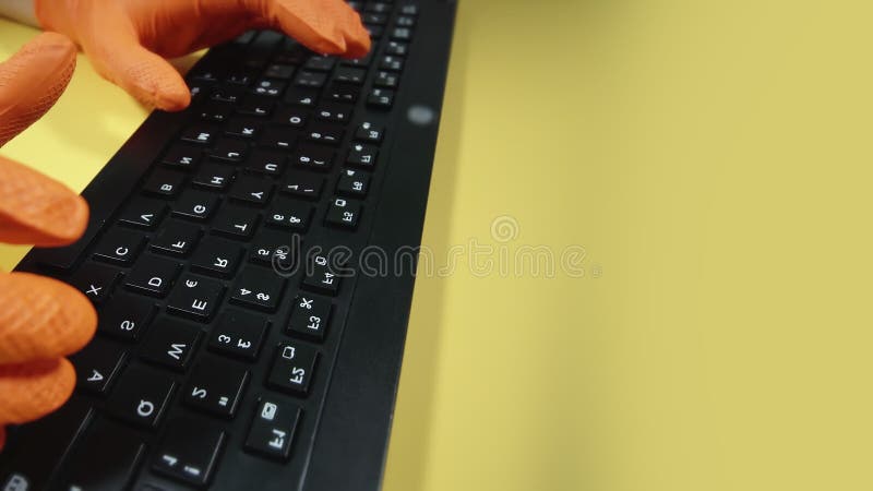 Hands Write on the Keyboard Stock Footage - Video of fingers, write ...