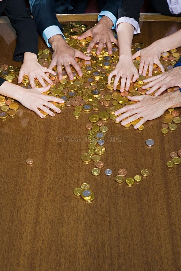 Hands grabbing coins stock image. Image of american, african - 62560121