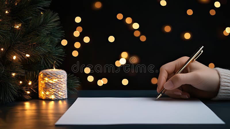 Hands Gracefully Write on a Document with a Sleek Pen, Highlighting the ...
