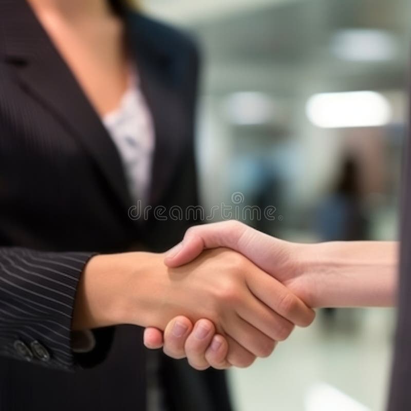 Hands Greeting or Contracting Stock Image - Image of cooperation ...