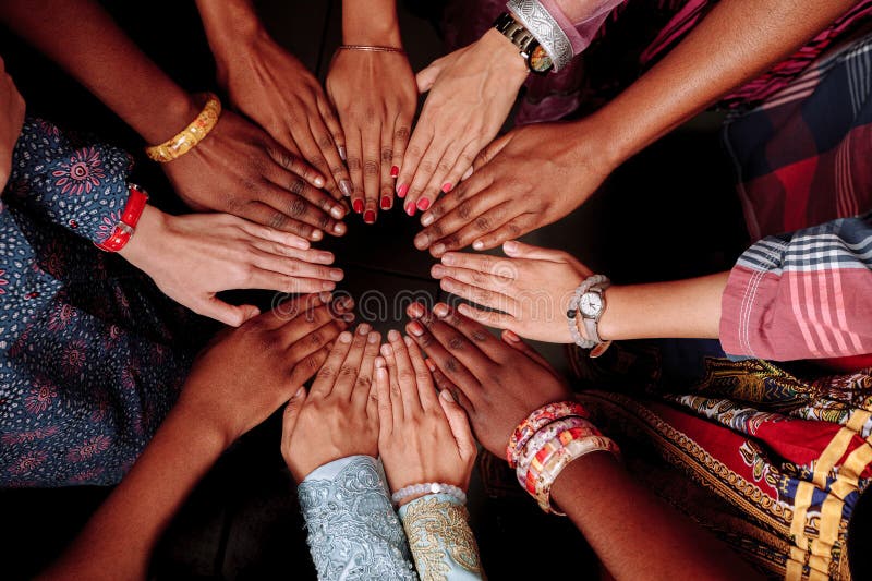 Hands of a Group of Multinational People Which Stay Together in Circle ... Hands of a Group of Multinational People Which Stay Together in Circle ...