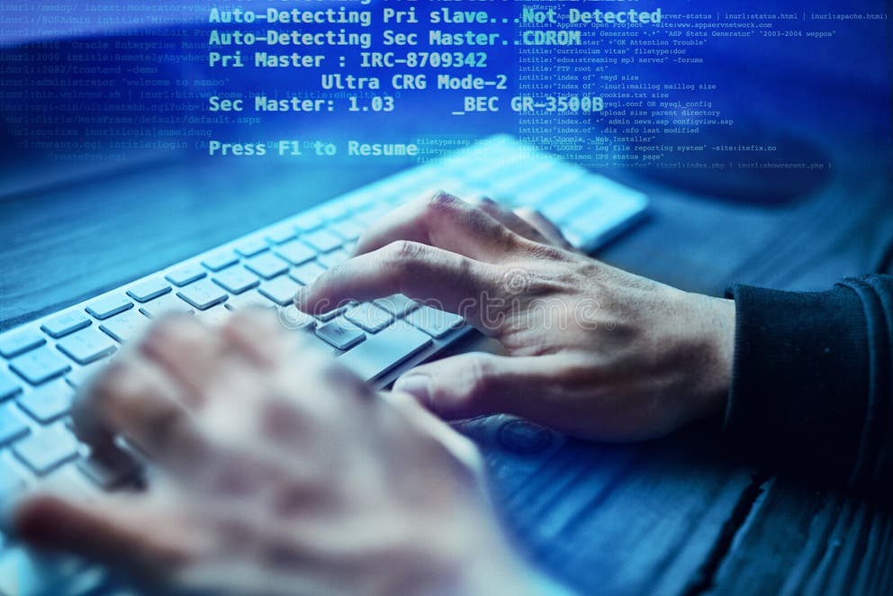 Hands, Hacker and Cyber Security, Overlay and Website Access. Data ...