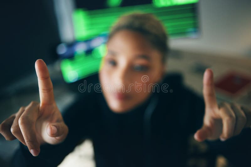 Hacker Fingers on Computer Keyboard Backdrop Stock Image - Image of ...